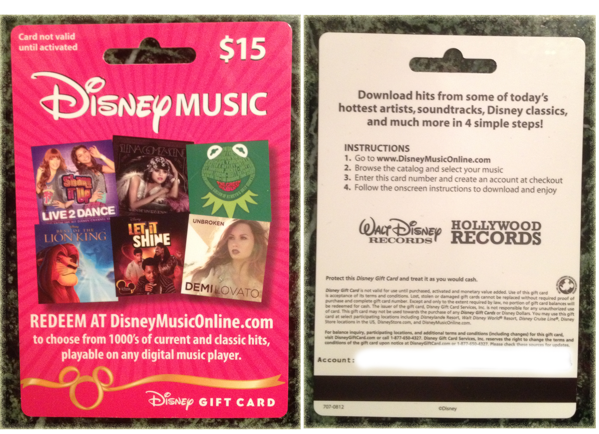 Disney Music Gift Card Makes Shopping Easy - Mommy's Fabulous Finds Disney Music Gift Card Makes Shopping Easy - Mommy's Fabulous Finds