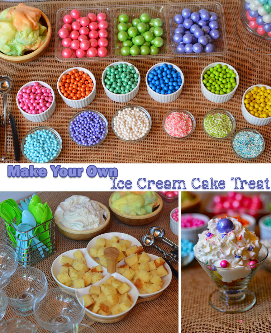 Make Your Own Ice Cream Cake Treat Buffet Giveaway Mommys Fabulous