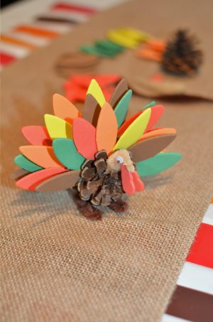 Thanksgiving Crafts for Kids - How to Make A Pinecone Turkey - Mommy's ...