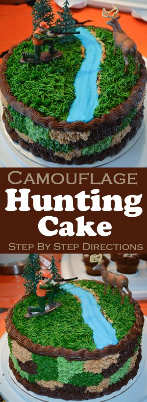 Hunting Cake - Hunting Birthday Party Ideas and Camouflage Cake