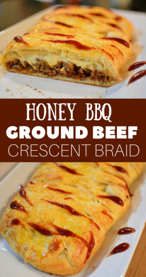 BBQ Beef Braid - Easy Ground Beef Recipe With Crescent Dough
